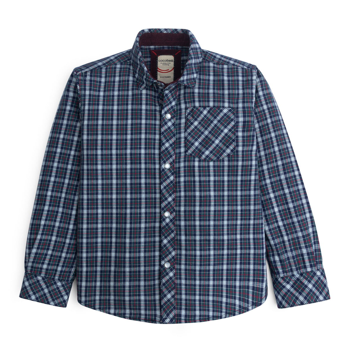 Plaid Button-Down Dress Shirt – cocobee