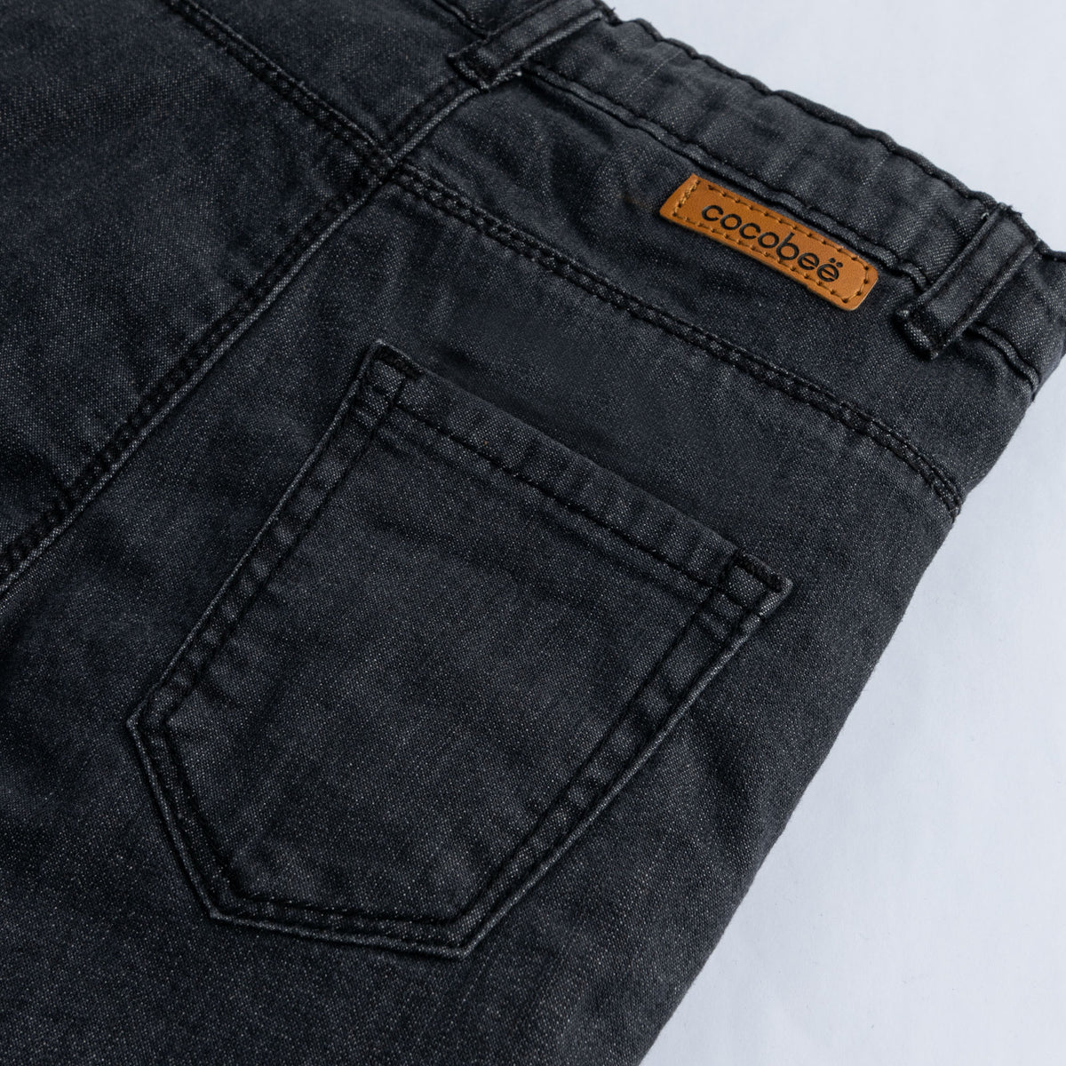 Dull Black Denim Short – cocobee