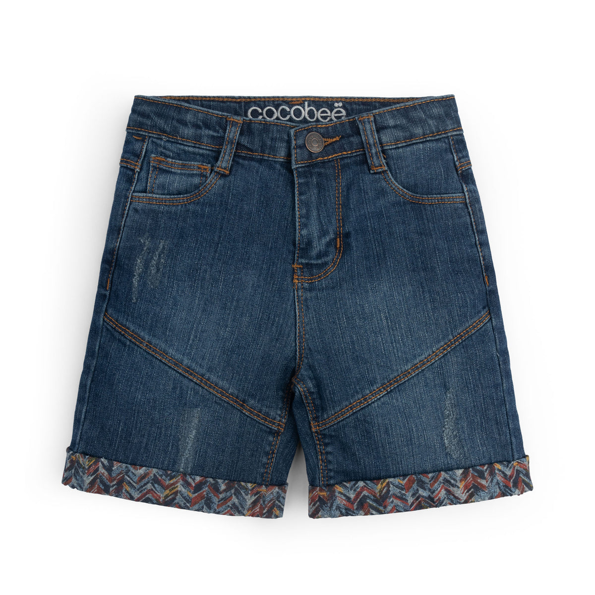 Blue Trim Denim Short – cocobee