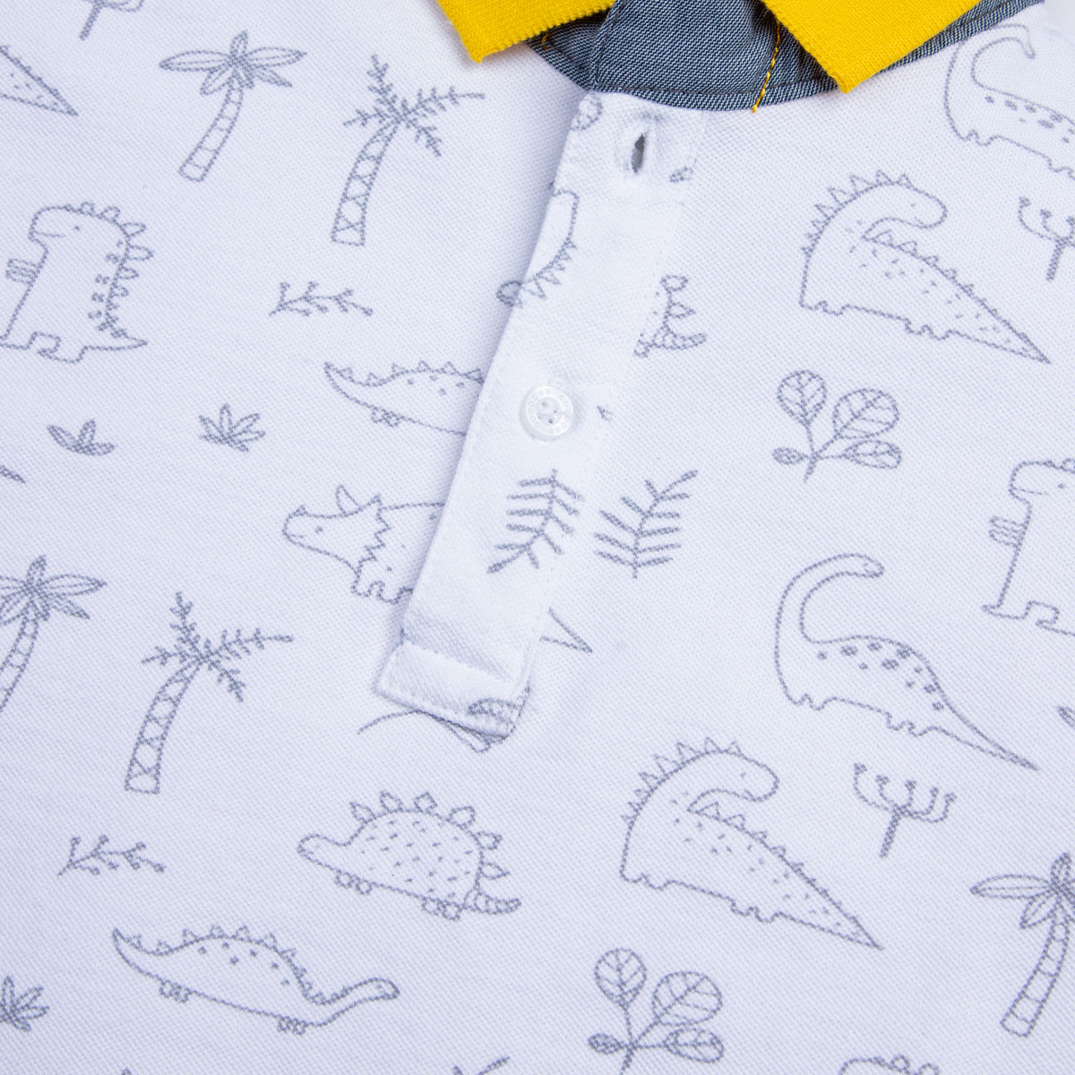 Dino White Polo – cocobee