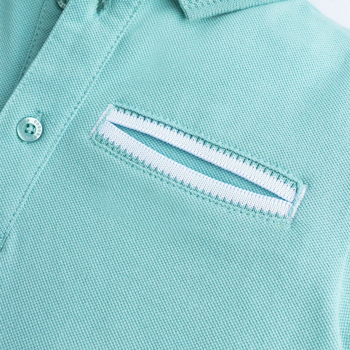 Oceanic Blue Solid Polo – cocobee