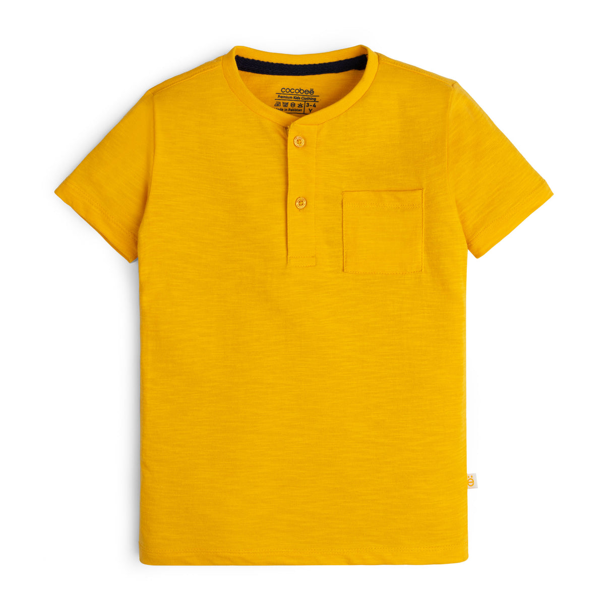 Canary Yellow Henley – cocobee