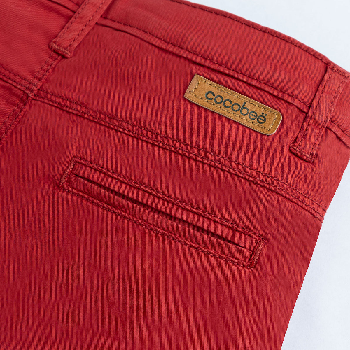 Red Pop Chino Short – cocobee