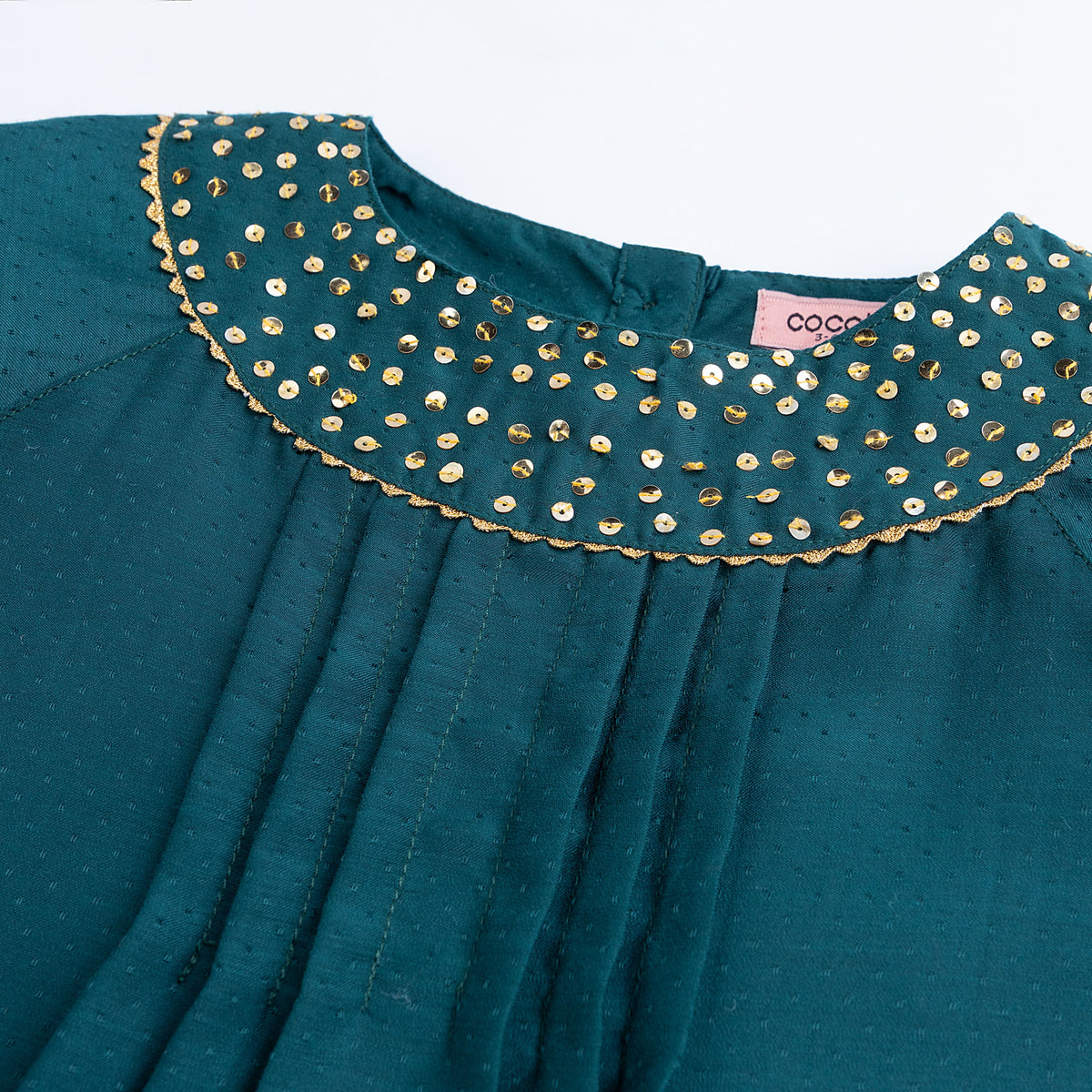 Teal Blue Sequined Top – cocobee