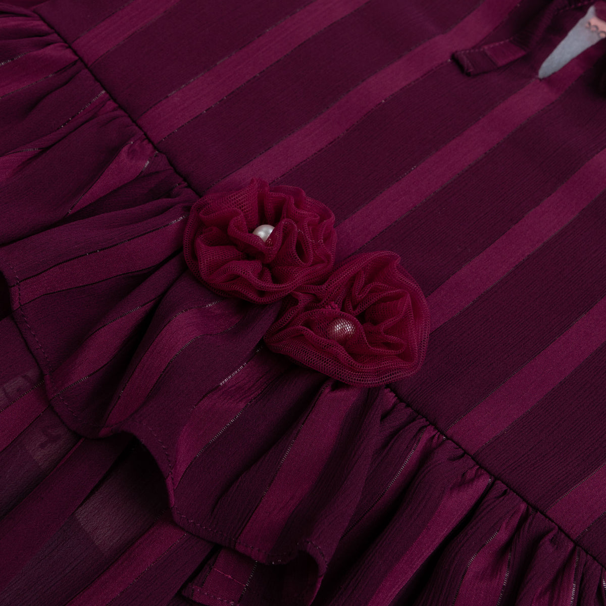 Stripping Purple Frilled Frock – cocobee