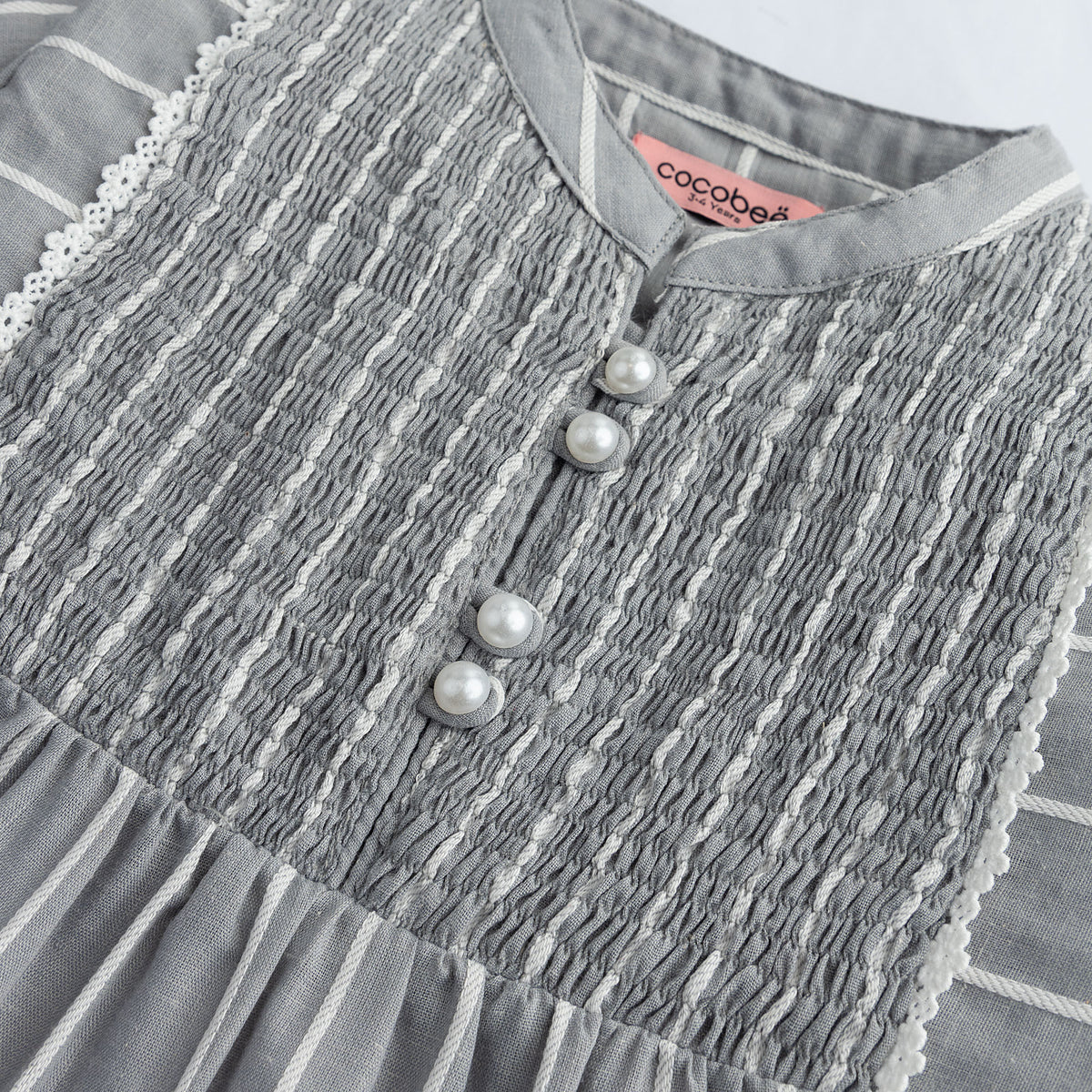 Grey Smocked Top – cocobee
