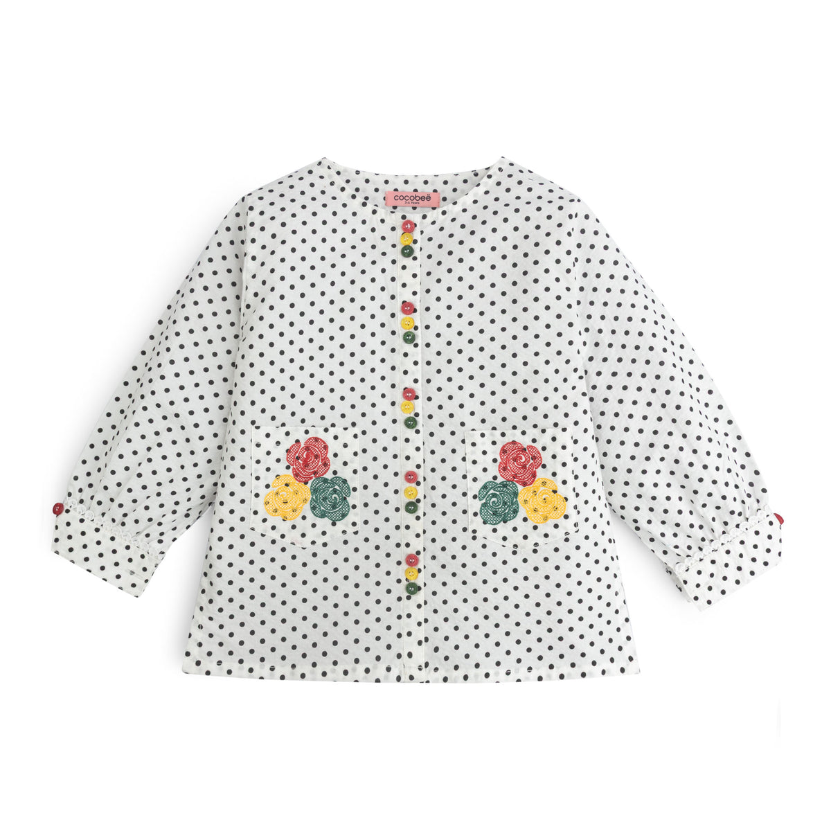Polka Dot Button-Down Top – cocobee