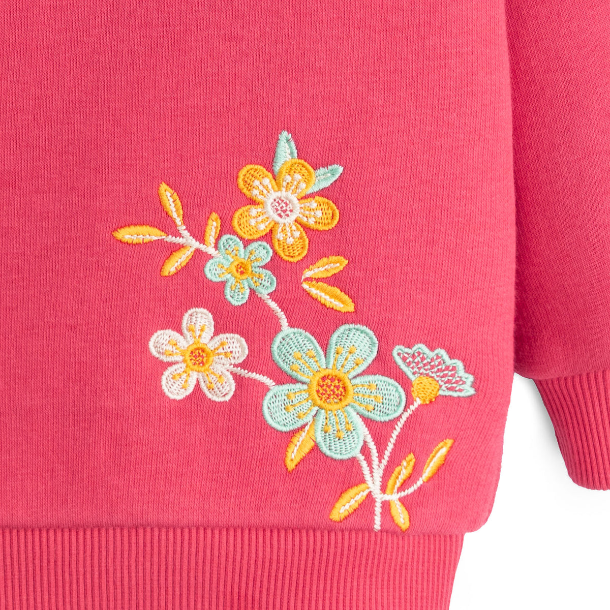 Rosy Pink Embroidered sweatshirt – cocobee