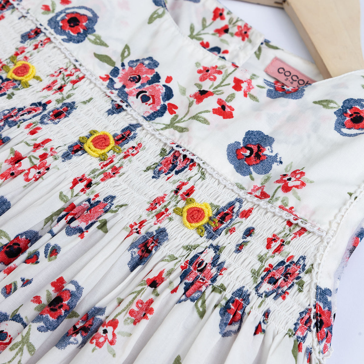 Floral White Embroidered Two-Pack – cocobee