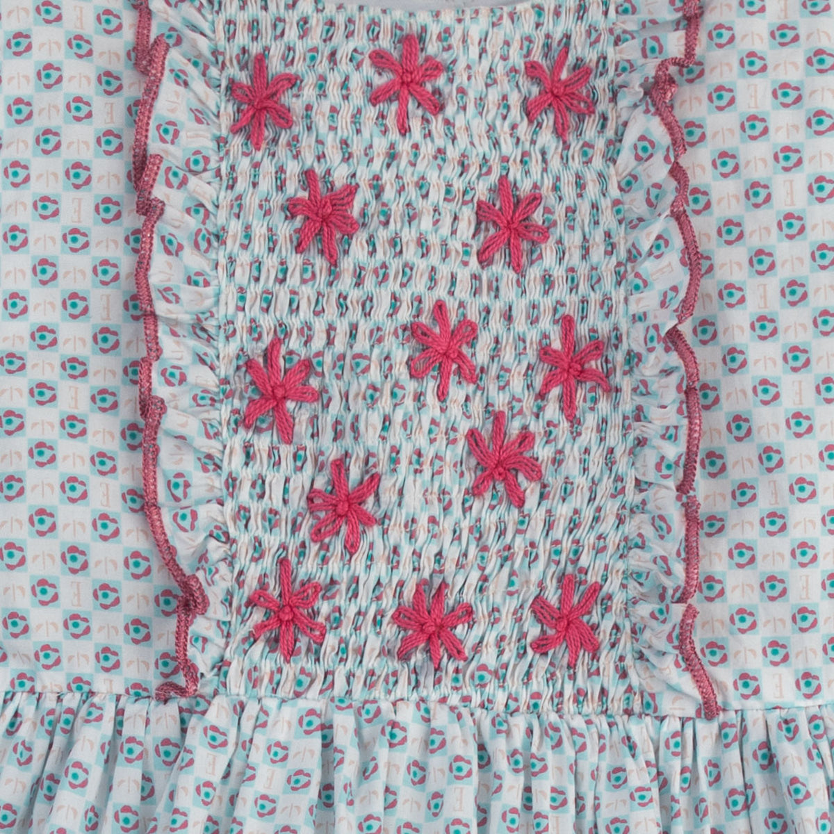 Ice-Blue Smocked Frock – cocobee