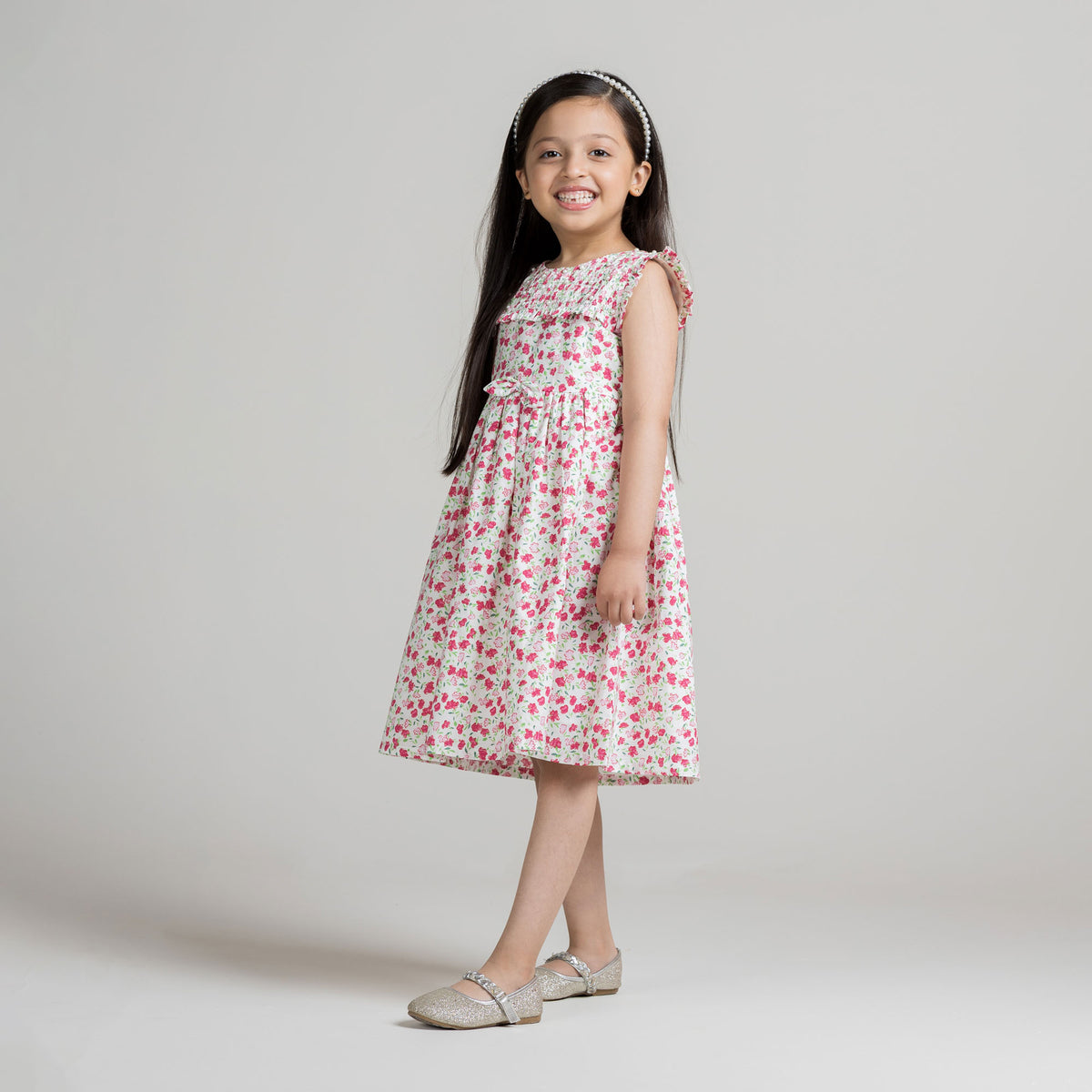 Pink Floral Smocked Frock – cocobee
