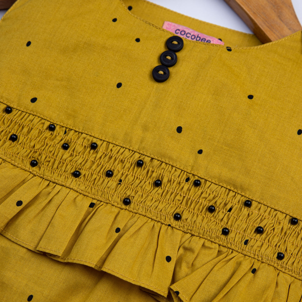 Mustard Snappy Romper – cocobee