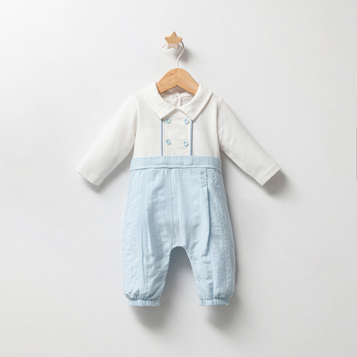 Baby Blue Collared Romper – cocobee