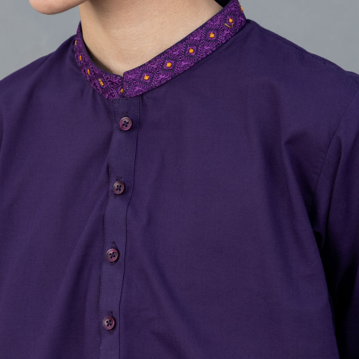 Purple Spruce Embroidered Suit – cocobee