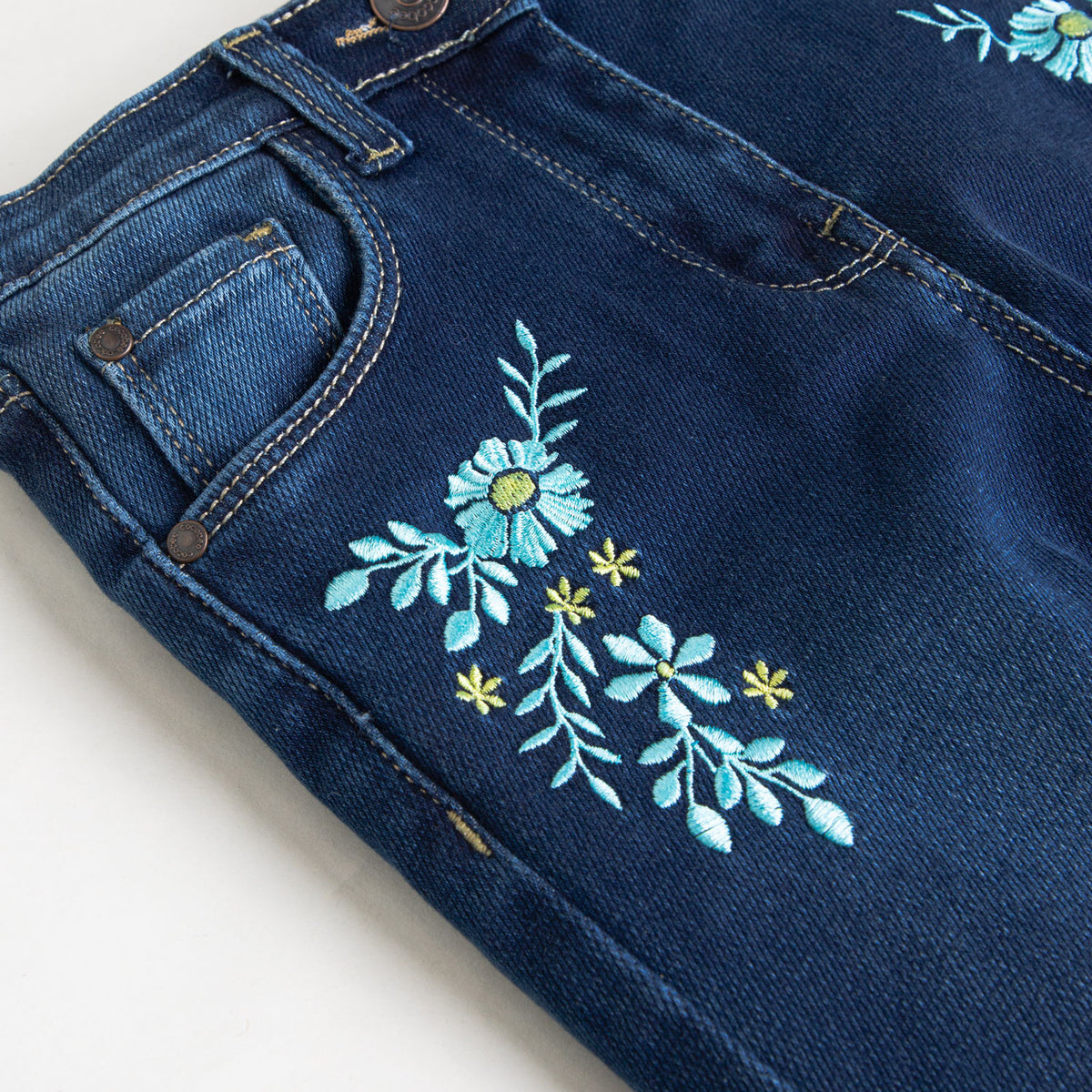 Embroidered Pocket Denim – cocobee