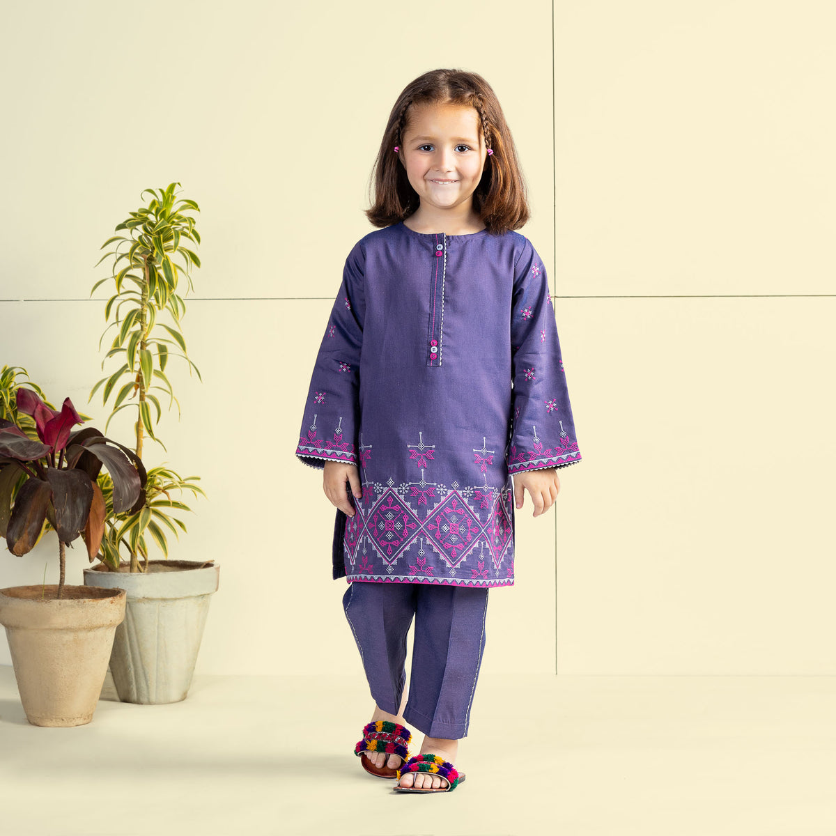 Mystic Purple Embroidered Suit – cocobee