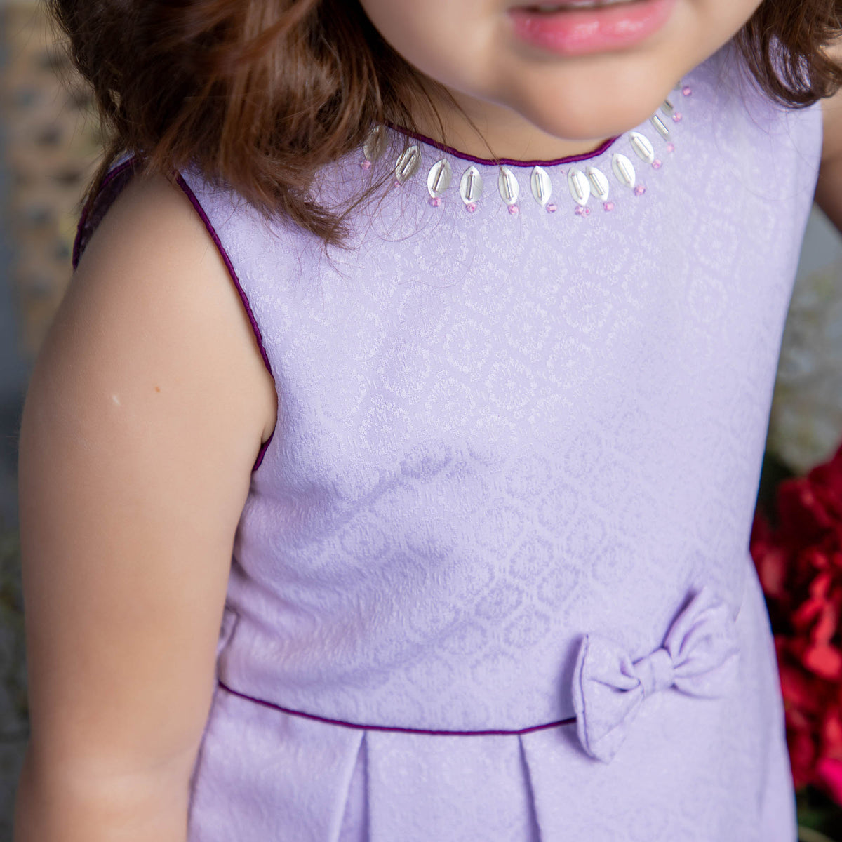 Solid Fold Pleated Bow Frock – cocobee