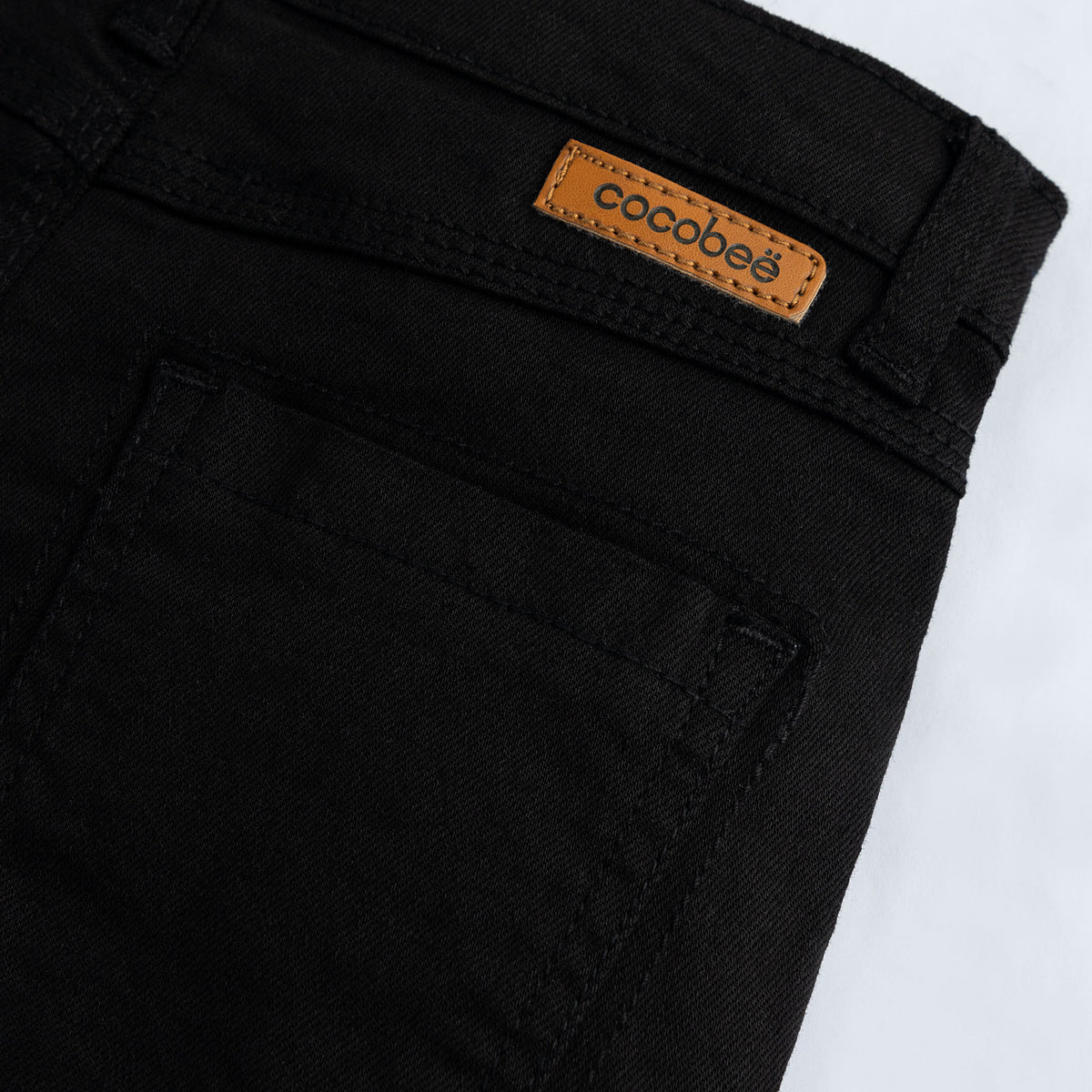 Jet Black Denim Short – cocobee