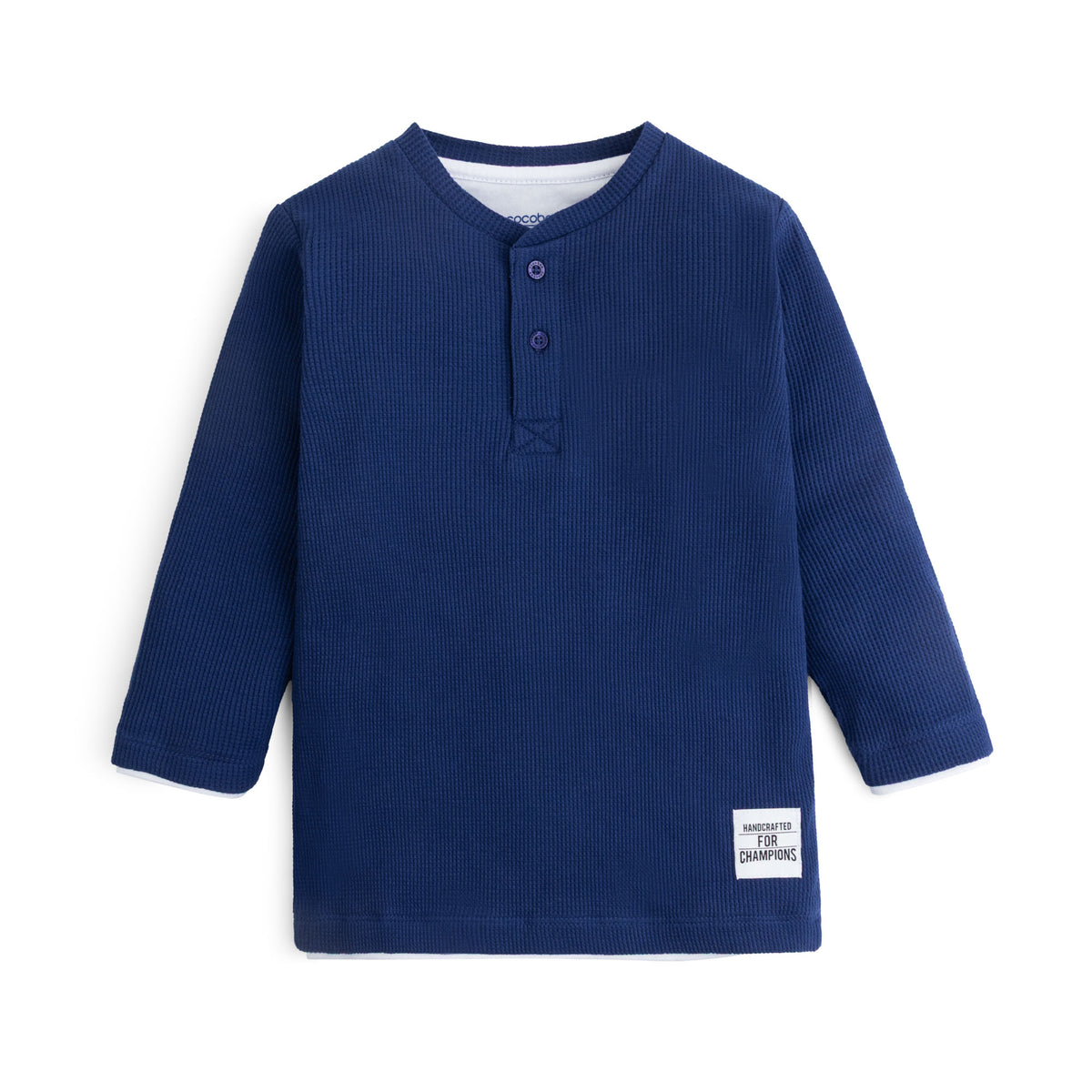 Navy Blue Henley Shirt – cocobee
