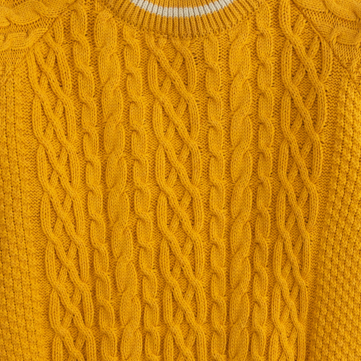 Mustard Yellow Texture Knit Sweater – cocobee