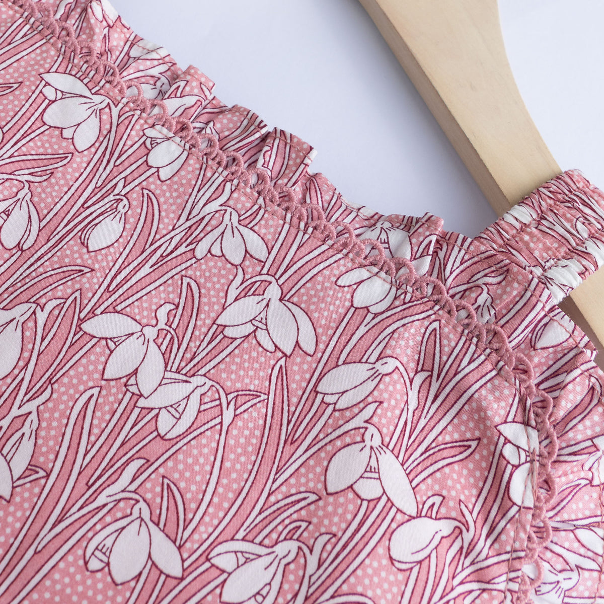 Frilly Pink Printed Top – cocobee
