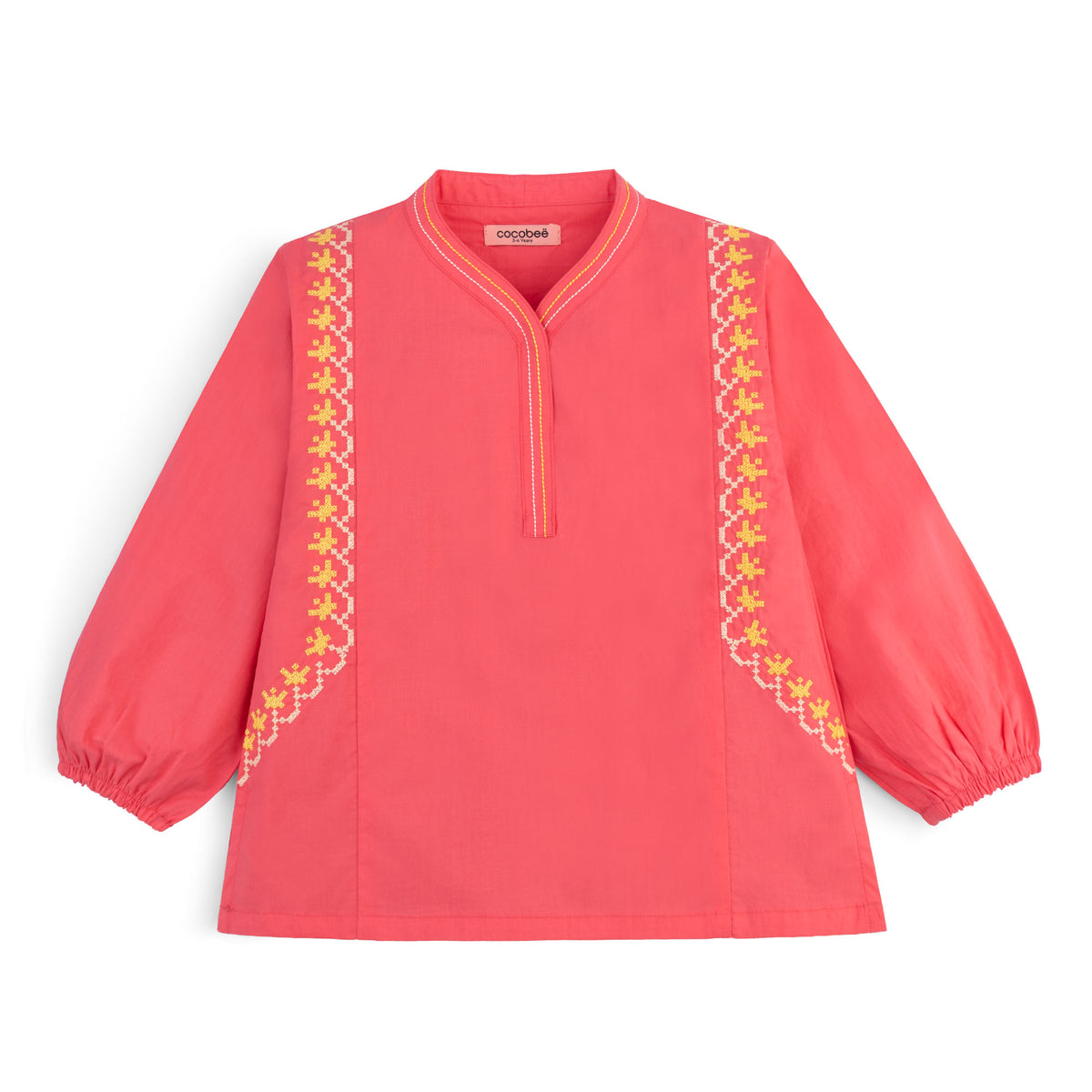 Coral Loom Embroidered Top – cocobee