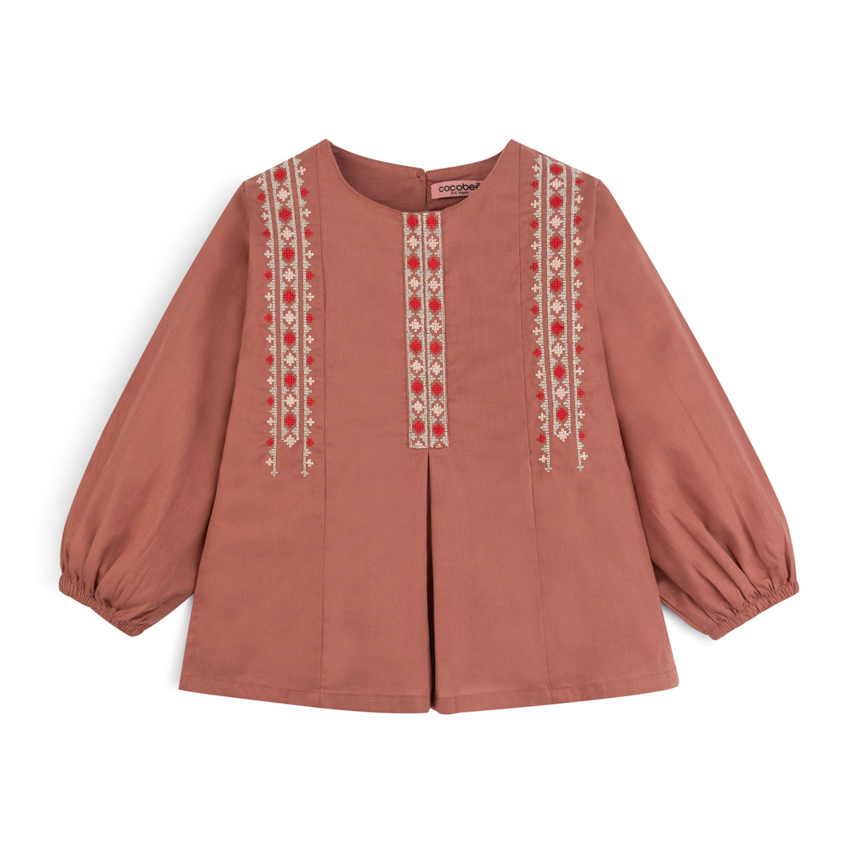 Embroidered Pleated Top – cocobee