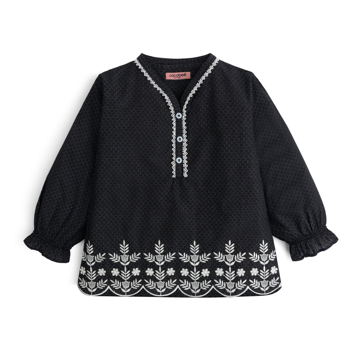 Ebony Embroidered Top – cocobee