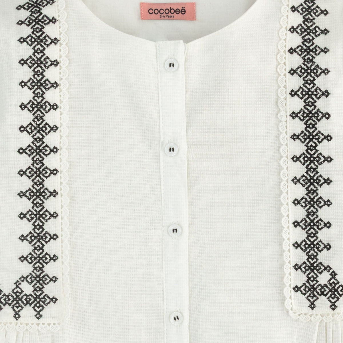 Heritage Grid Embroidered Top – cocobee