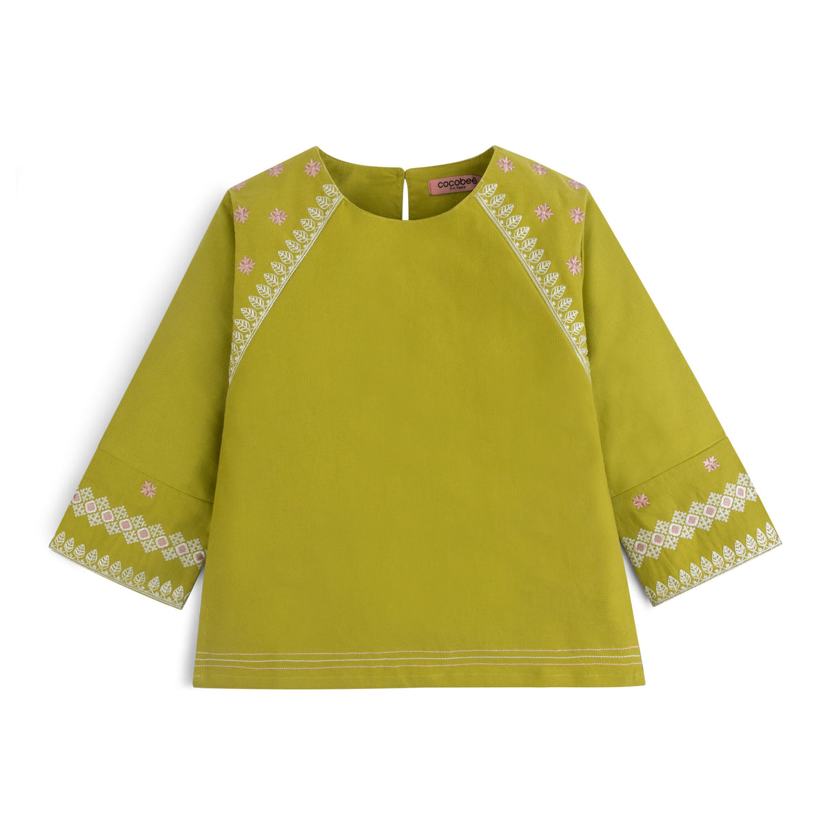 Lemon-leaf Embroidered Top – cocobee