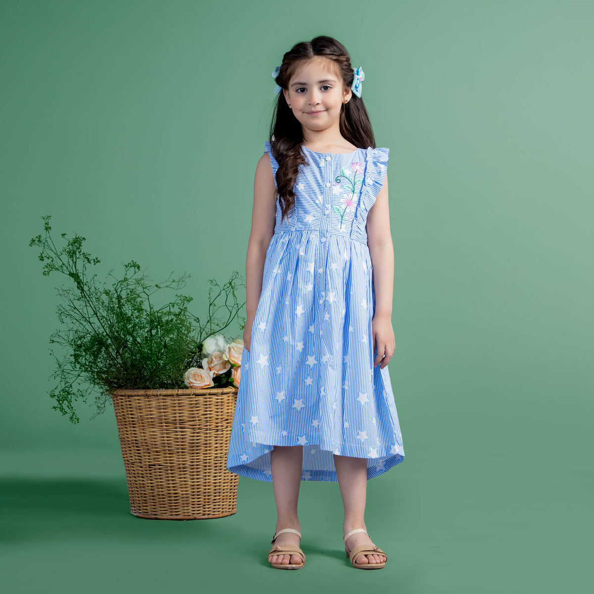 Sleeveless Embroidered Frock – cocobee