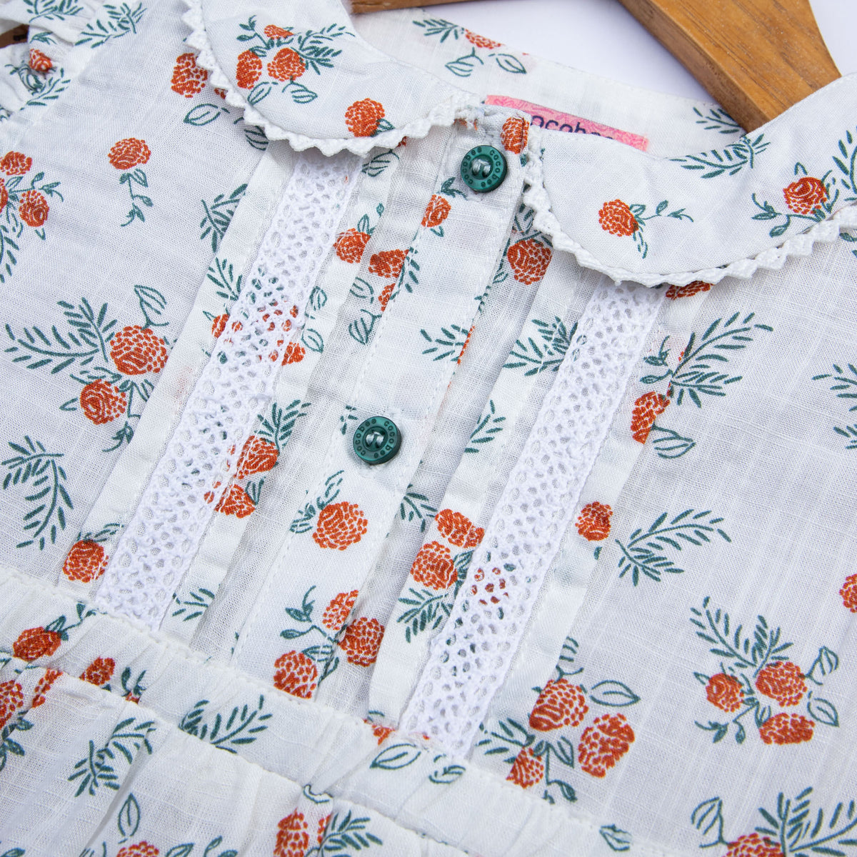 Swishy White Printed Romper – cocobee