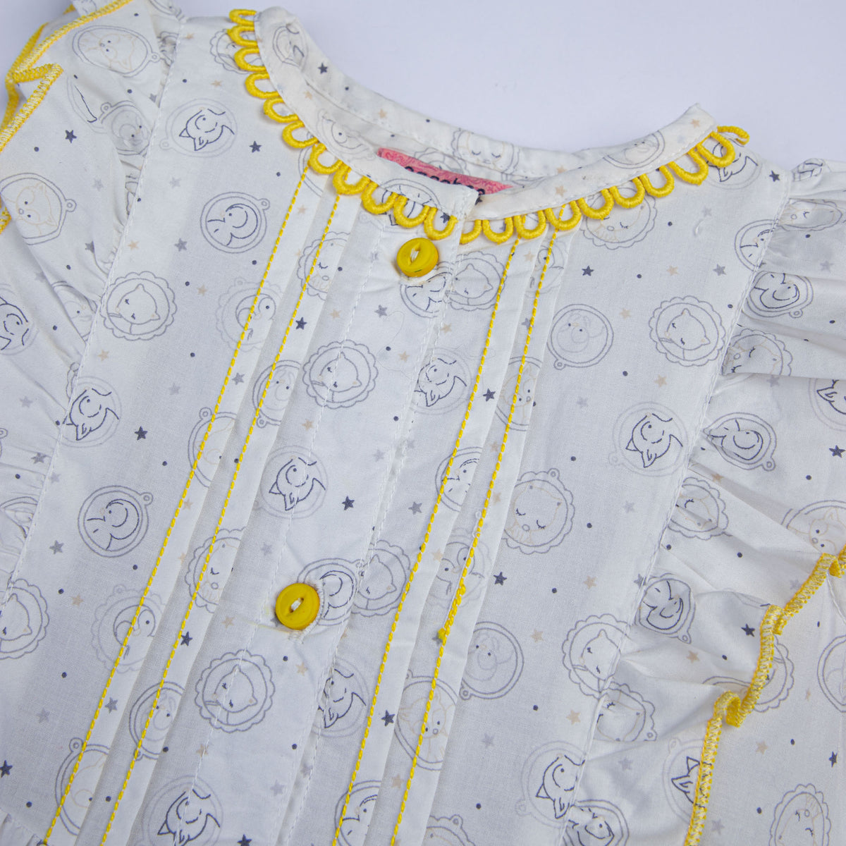 Baby White Printed Jumpsuit – cocobee