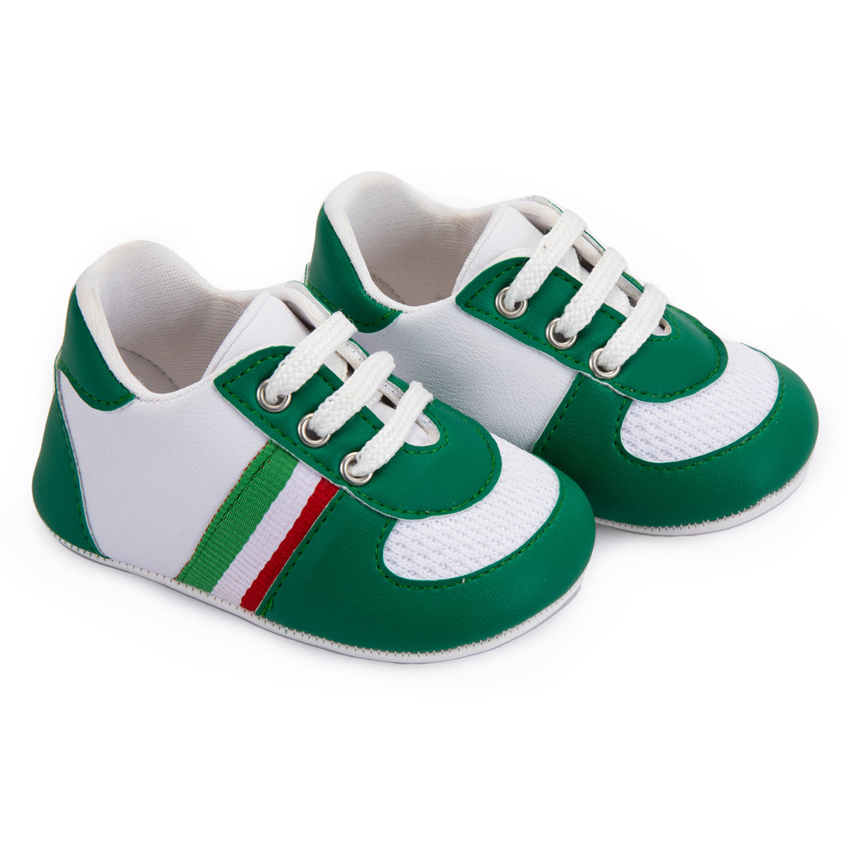 Sporty Green Flat Shoes – cocobee