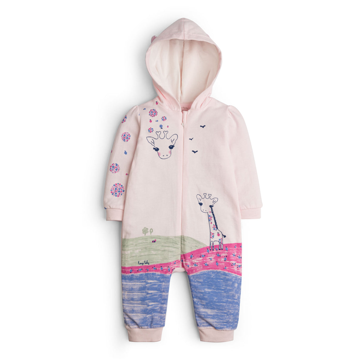 Baby Pink Hooded Romper – cocobee