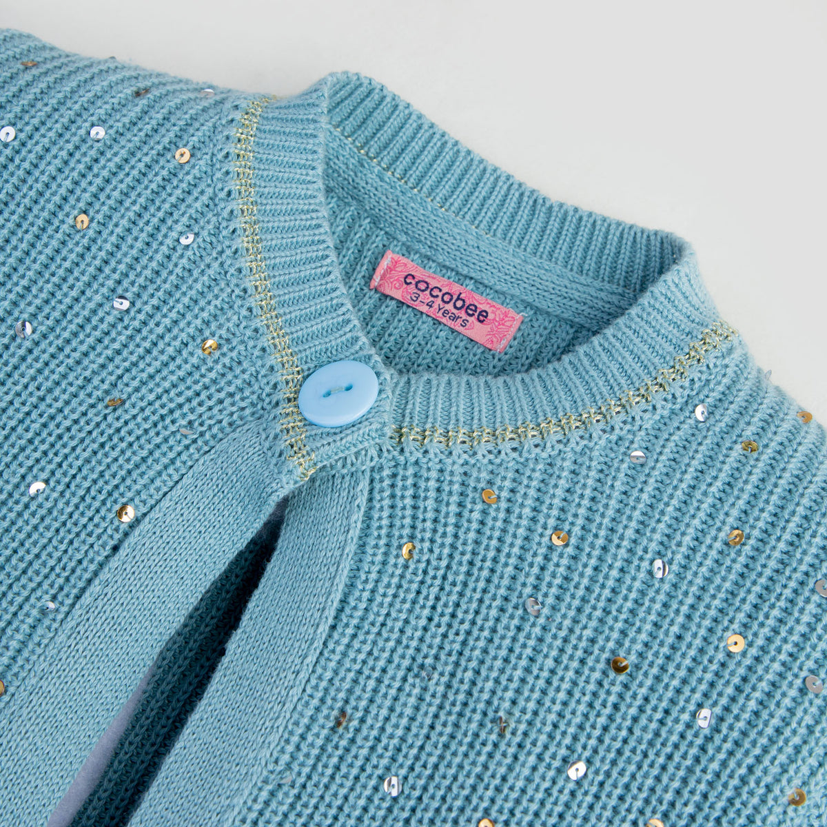 Sequined Woollen Cardigan – cocobee