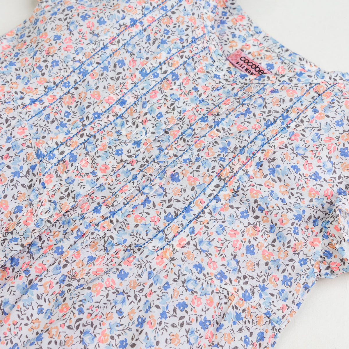 Multi-printed Pleated Romper – cocobee