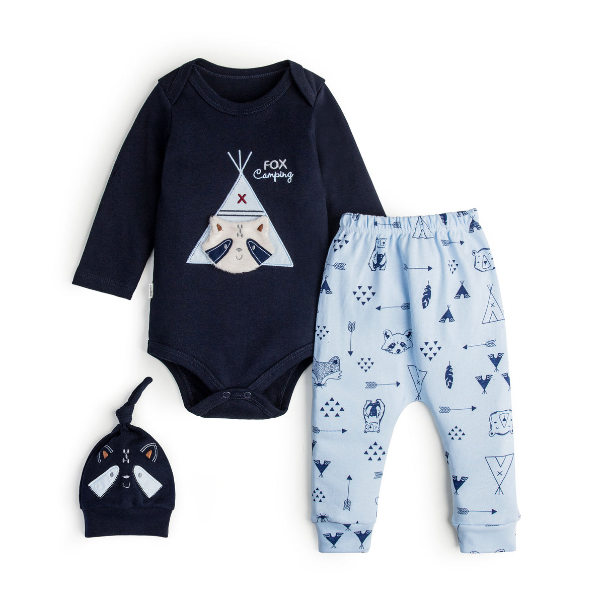 Baby 3-piece Bodysuit and Jogger Set – cocobee